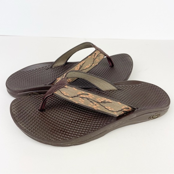 Chaco | Shoes | Chaco Flip Eco Tread Floral Cherry Blossom Brown Peach ...